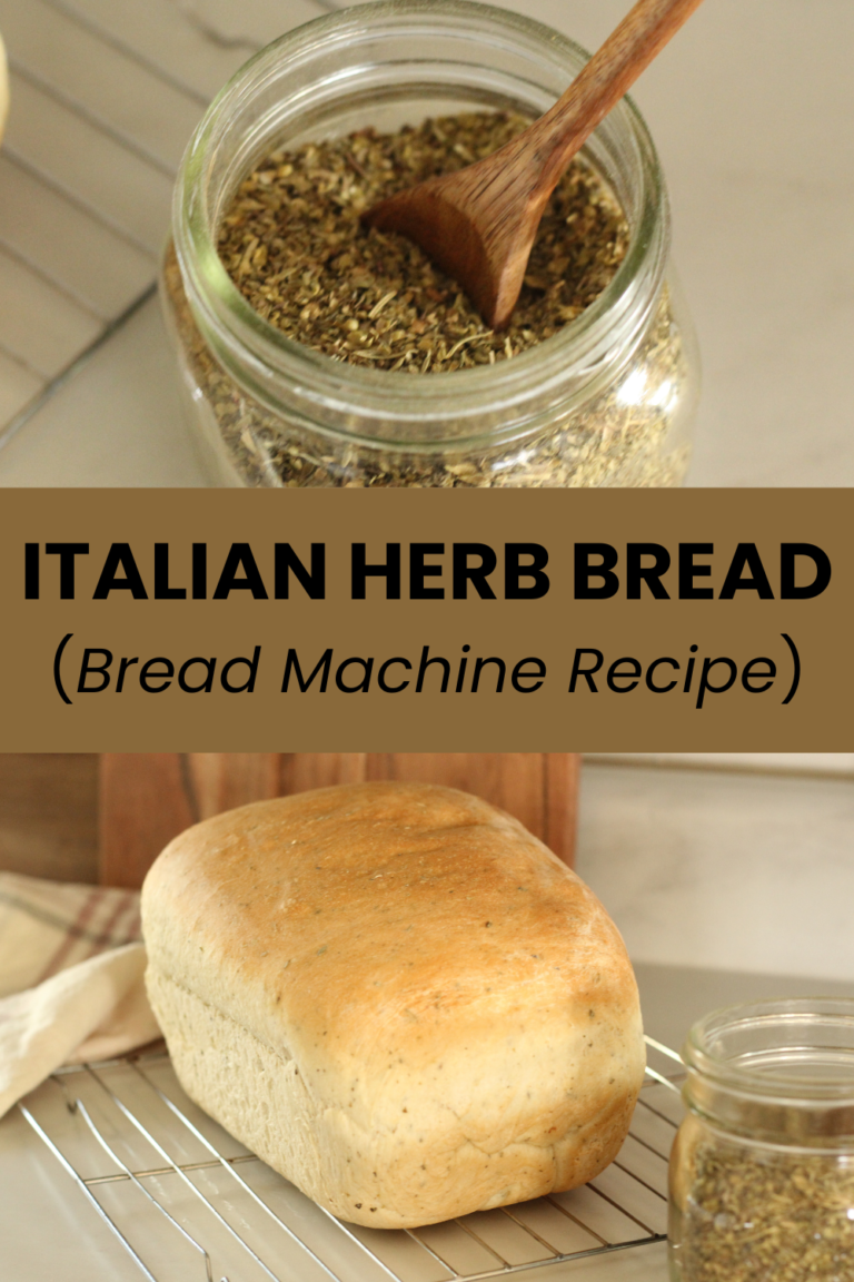 BREAD MACHINE ITALIAN HERB BREAD RECIPE - Healthy Home from Scratch
